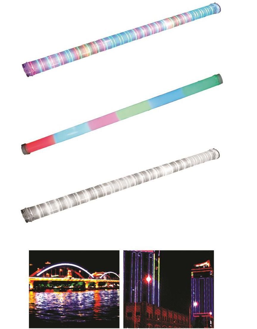 1 Meter LED Utendørs Lyskinne/Rail med RGB Lys - Veggdekorasjon - Vegg ...