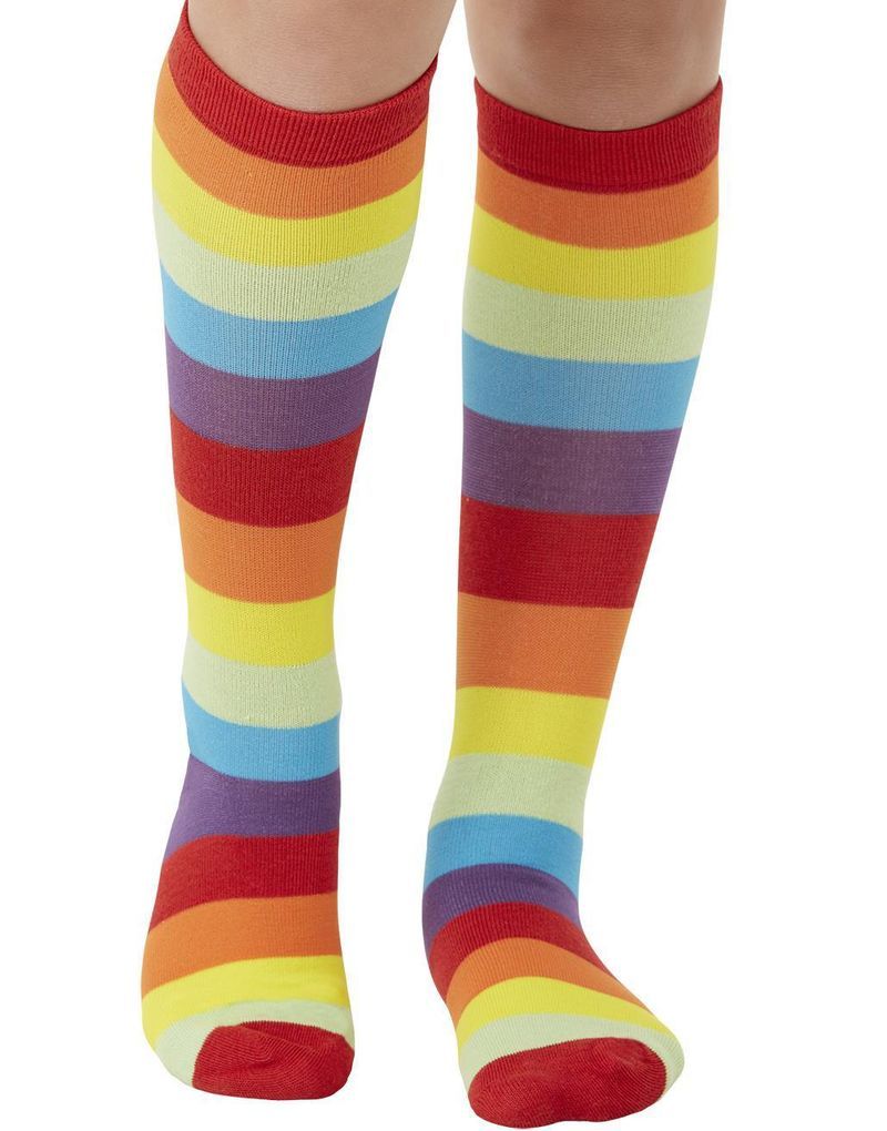 Stripete Regnbuefarget Lange Sokker til Barn - Strømpebukser & Leggings ...