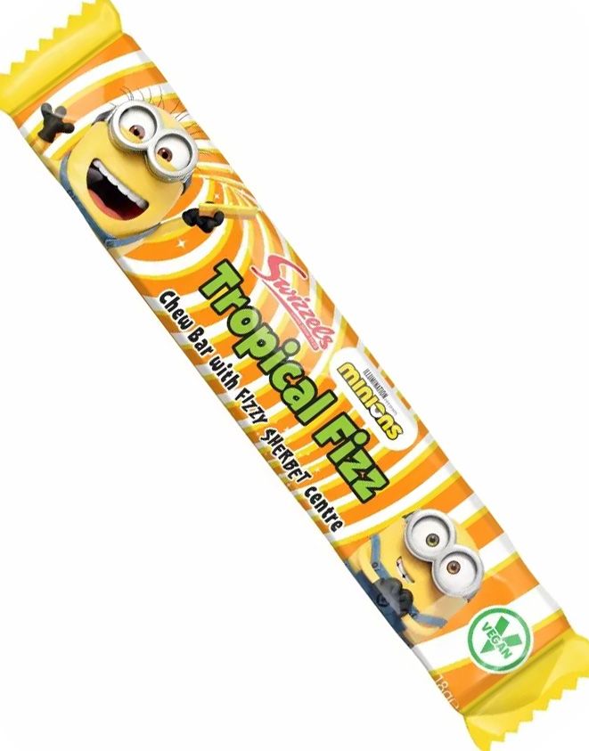 Swizzels Drumstick Chew Bar Minion Tropical Fizz - Mango og Ananassmak ...