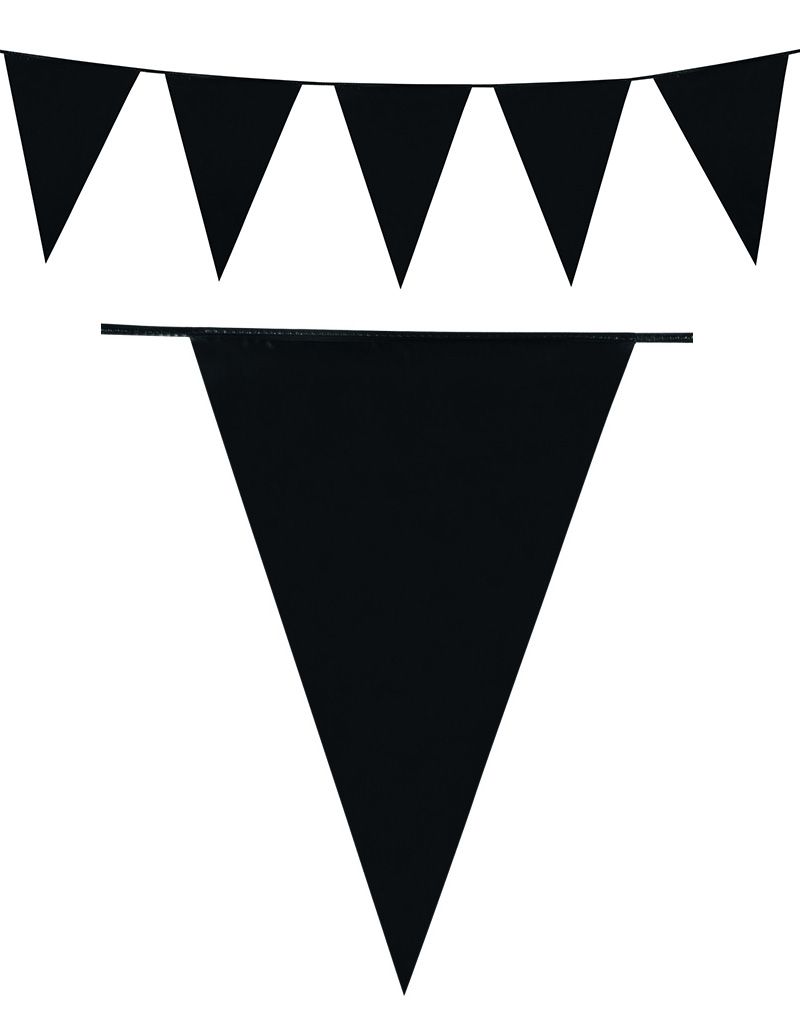 Svart Banner med Store Vimpel Flagg 10 meter - Vimpler / Flaggbanner ...