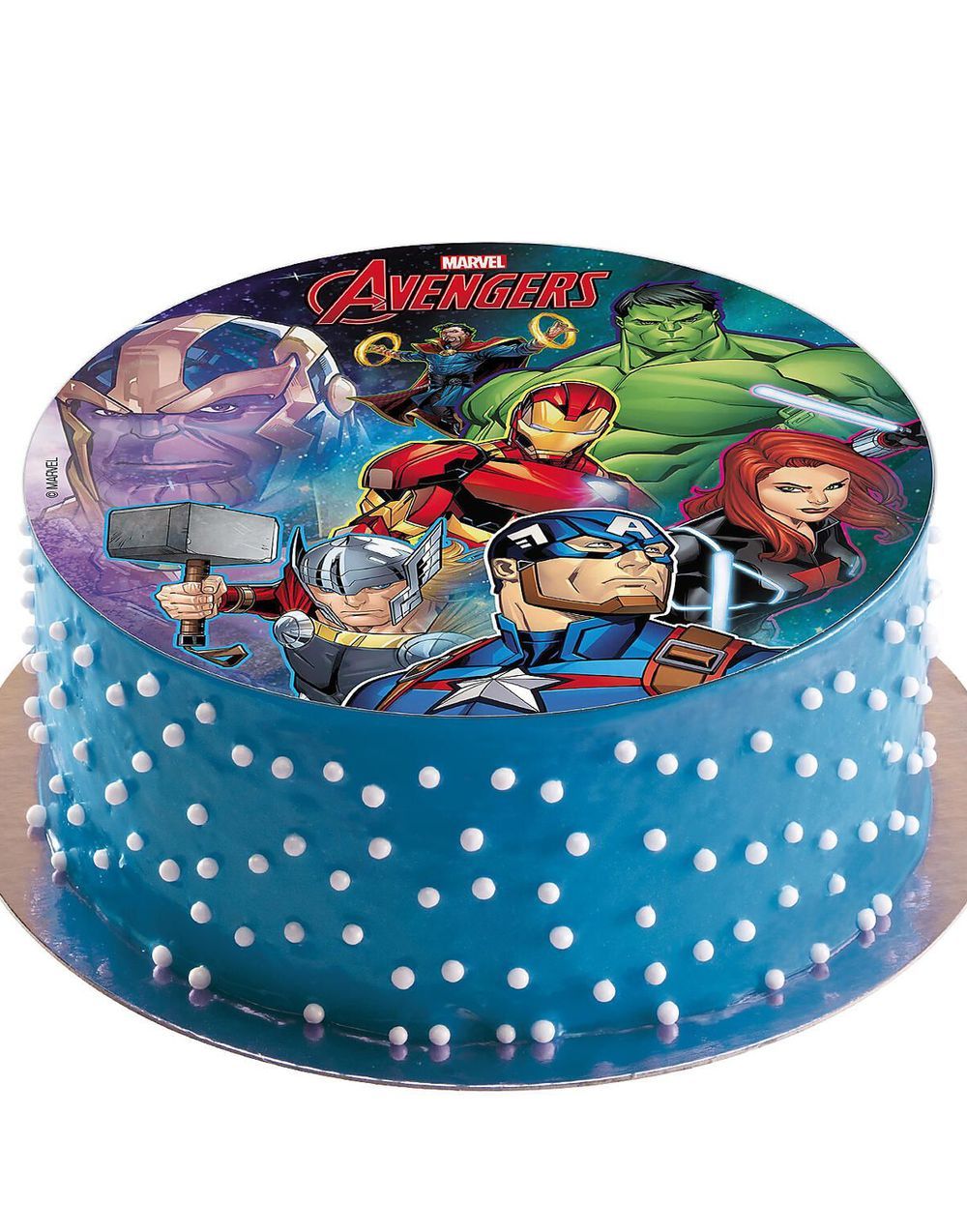 Kakebilde med Marvel Avengers Motiv - Spiselig Kakepynt - Kakepynt og ...