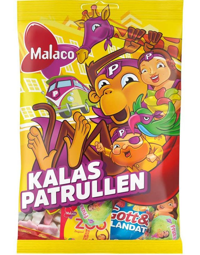 Malaco Kalaspatrullen - Pose med Forskjellig Godteri 135 gram - Se Alle ...