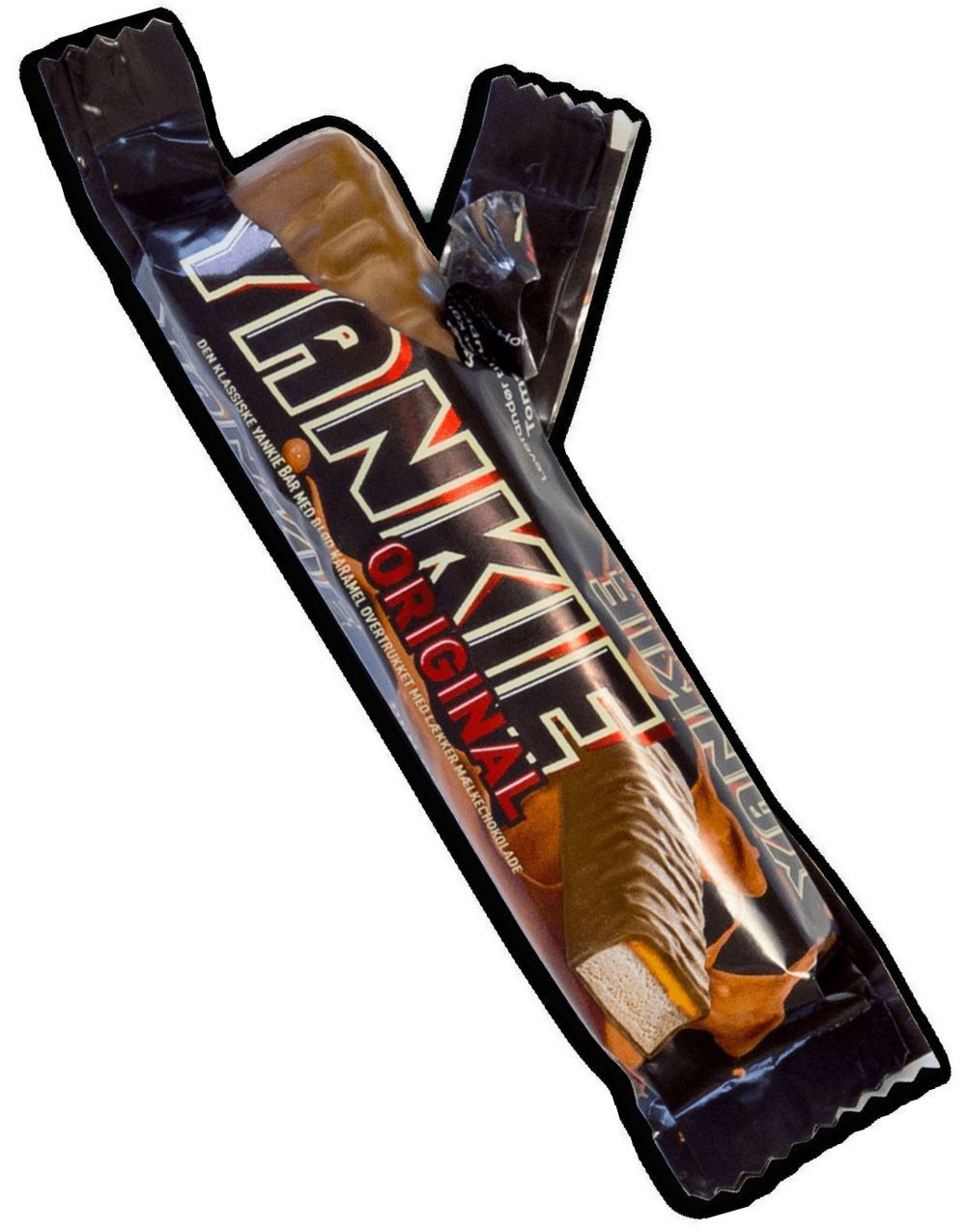 Yankie Bar Original - Sjokoladebar med Karamell og Nougat 50 gram - Se ...