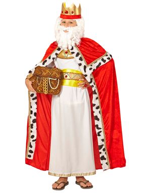 Kasper/Kongekappe til Barn i Velur med Krone - Juleevangeliet ...