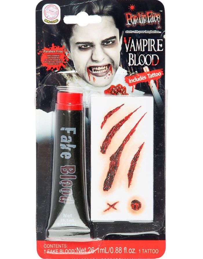 Vampire Blood - Scratch Tattoo og Fake Blod 26,1 ml - Vampyr & Gotisk ...