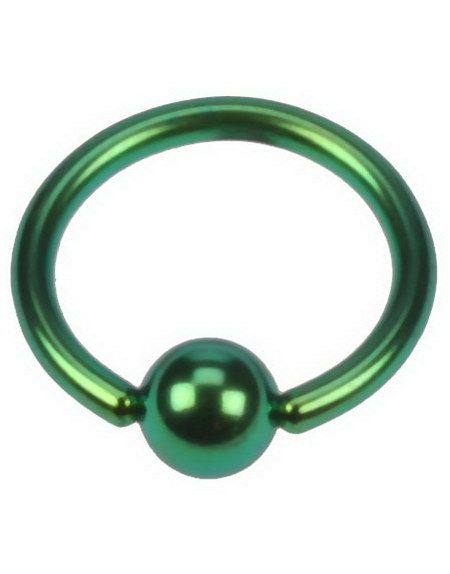 Metallic Grønn Ball Closure Ring Piercing og andre Ball Closure Rings