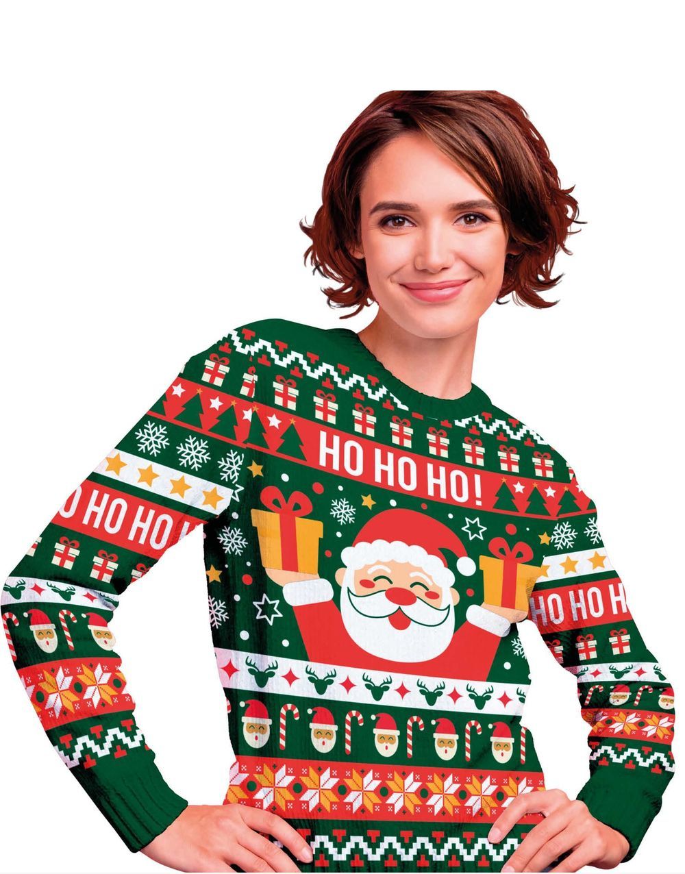 "Ho Ho Ho!" Julegenser med Nisse og Andre Julemotiver til Dame ...