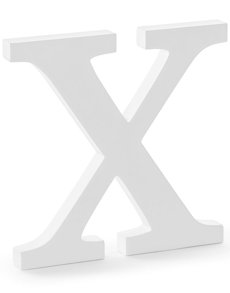 VELG BLANT 24 Bokstaver - Hvit Bokstav i Tre - Høyde 20 cm - Annen Bordpynt - Bordpynt ...