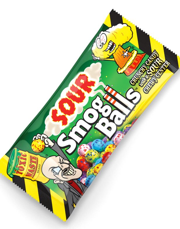 Toxic Waste Sour Smog Balls - Se Alle Våre Søtsaker - Søtsaker og ...