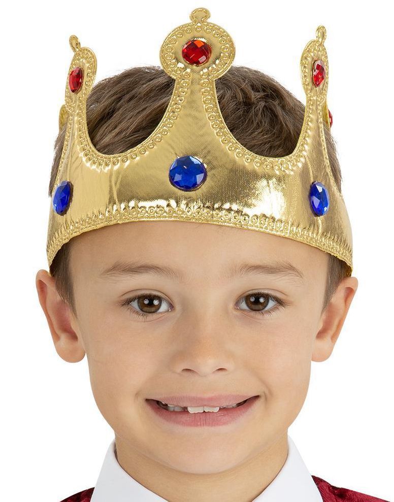 Gullfarget Royal Krone til Barn - Prinsesser & Dronninger - Kostymer ...