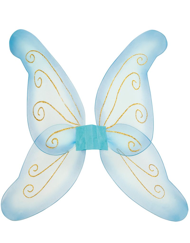 Blå Vinger med Gullfarget Glitter - Eventyr & Fantasi - Kostymer etter ...