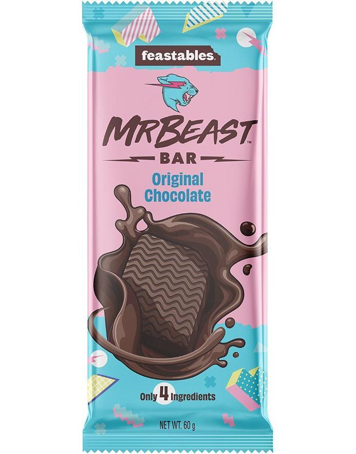 10 st Mr. Beast Bar Original Chocolate 60 g (USA Import) - Hel Eske ...